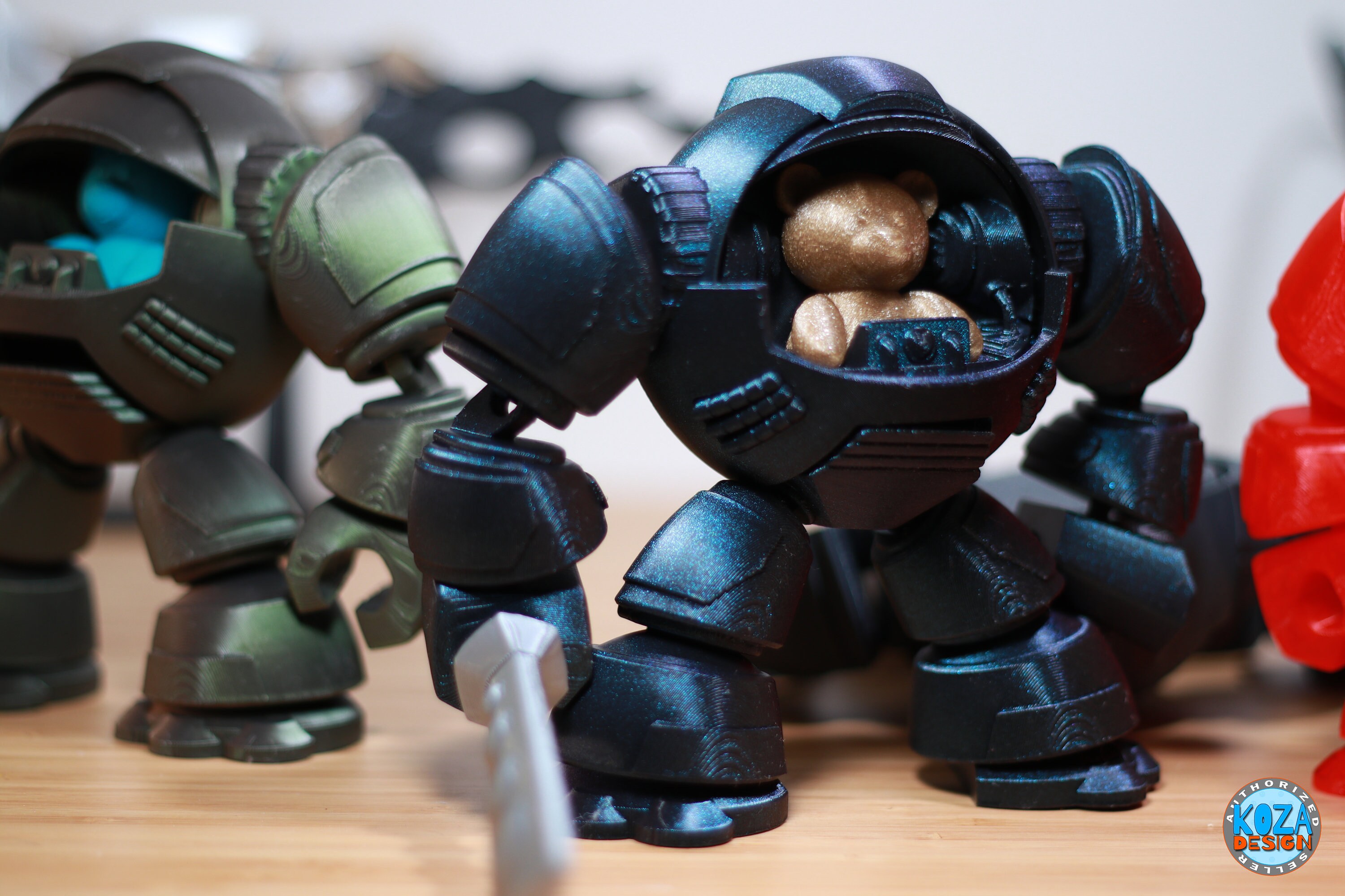Cute Articulated Teddy Bot - 3d Printed Teddy Bear in an Exo-suit ...