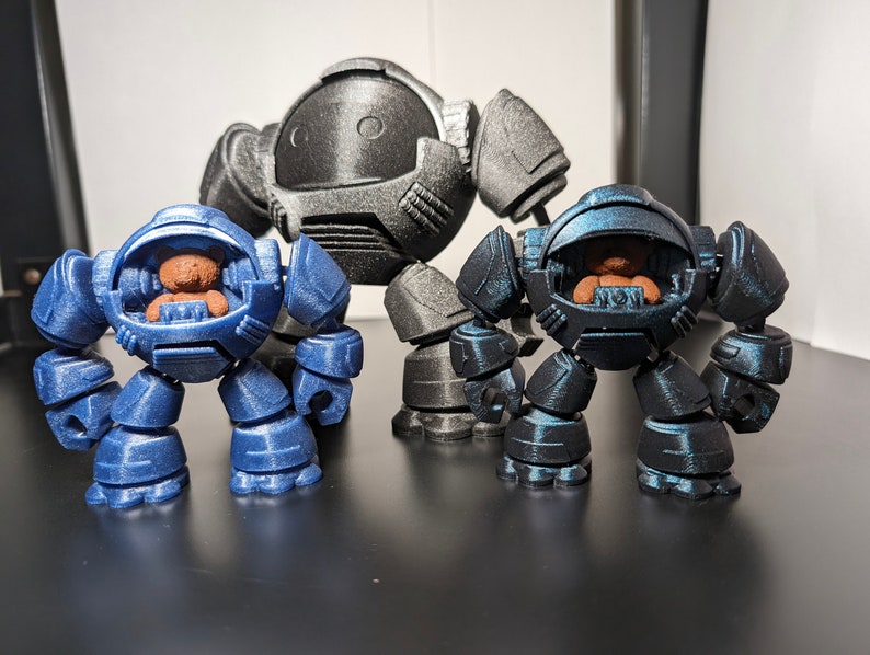 Cute Articulated Teddy Bot - 3d Printed Teddy Bear in an Exo-suit ...