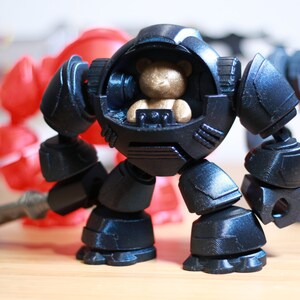 Cute Articulated Teddy Bot - 3d Printed Teddy Bear in an Exo-suit ...