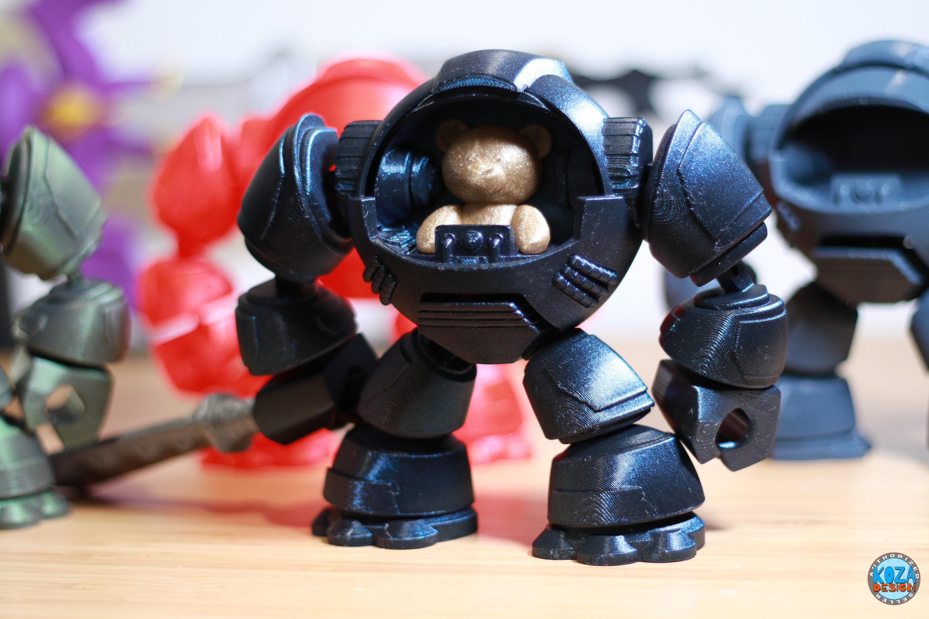 Cute Articulated Teddy Bot - 3d Printed Teddy Bear in an Exo-suit ...