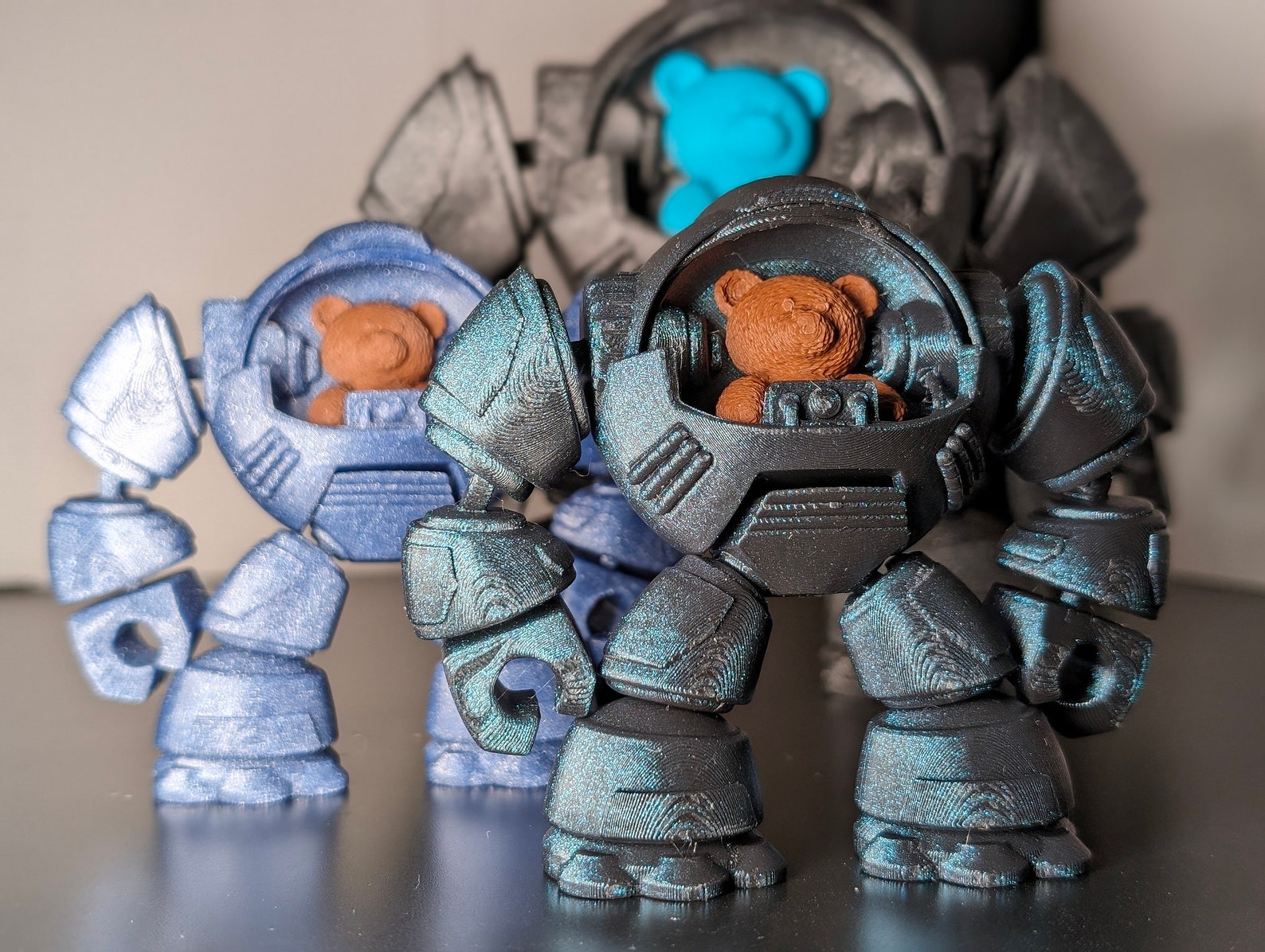 Cute Articulated Teddy Bot - 3d Printed Teddy Bear in an Exo-suit ...
