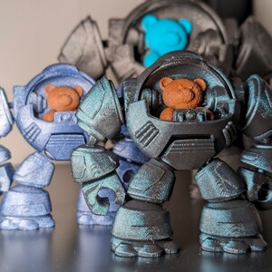 Cute Articulated Teddy Bot - 3d Printed Teddy Bear in an Exo-suit ...