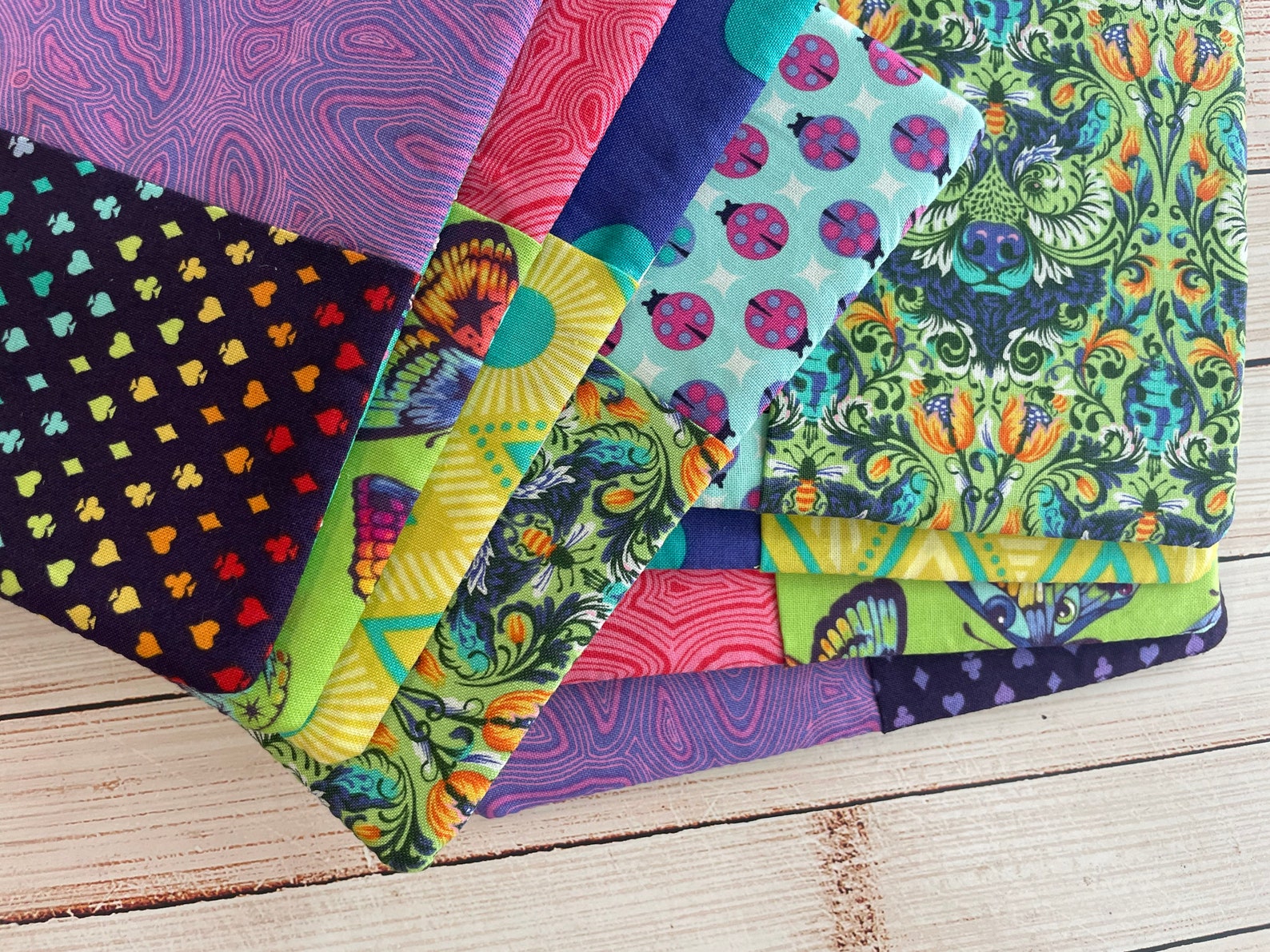 The Fabric is Calling and I Must Sew - Large Coaster; Mug Rug. Tula ...