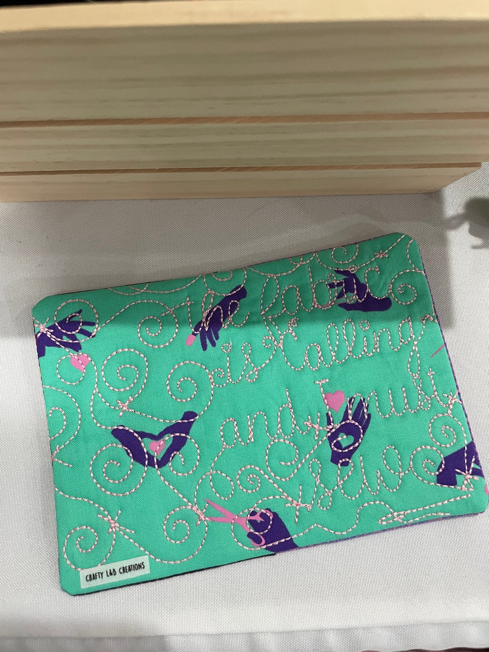 The Fabric is Calling and I Must Sew - Large Coaster; Mug Rug. Tula ...