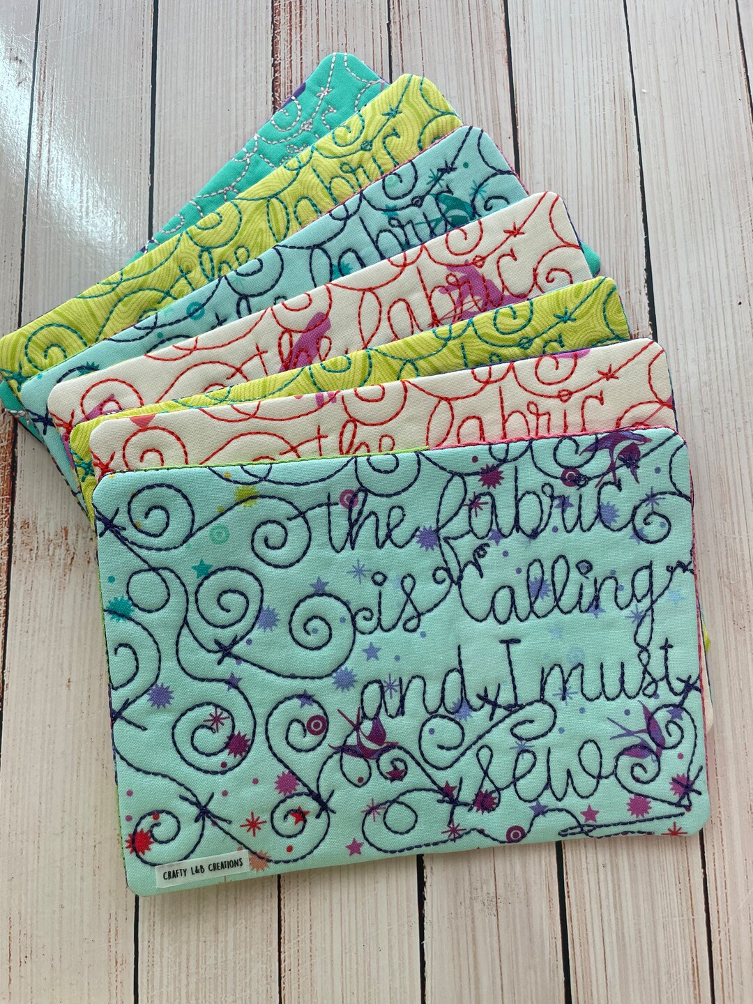 The Fabric is Calling and I Must Sew - Large Coaster; Mug Rug. Tula ...