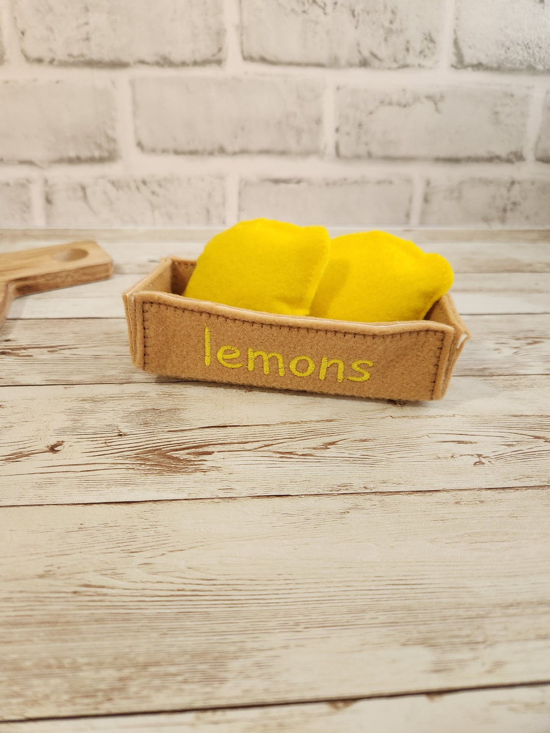 Lemon Play Food, Felt Lemon Food, Pretend Lemons Food, Pretend Play ...