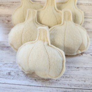Felt Pretend Garlic, Felt Garlic, Fake Garlic, Pretend Garlic, Pretend ...