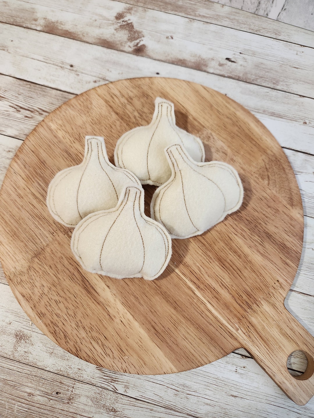 Felt Pretend Garlic, Felt Garlic, Fake Garlic, Pretend Garlic, Pretend ...