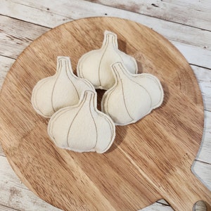 Felt Pretend Garlic, Felt Garlic, Fake Garlic, Pretend Garlic, Pretend ...
