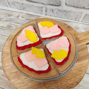 Felt Pan Pizza, Felt Pizza Set, Pretend Pizza, Pretend Food, Pretend ...