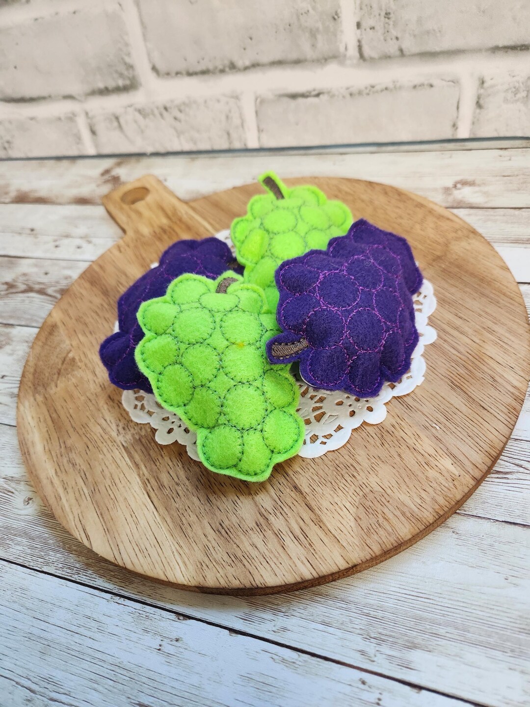 Felt Play Food Grapes, Pretend Play Set, Learning Toy - Etsy