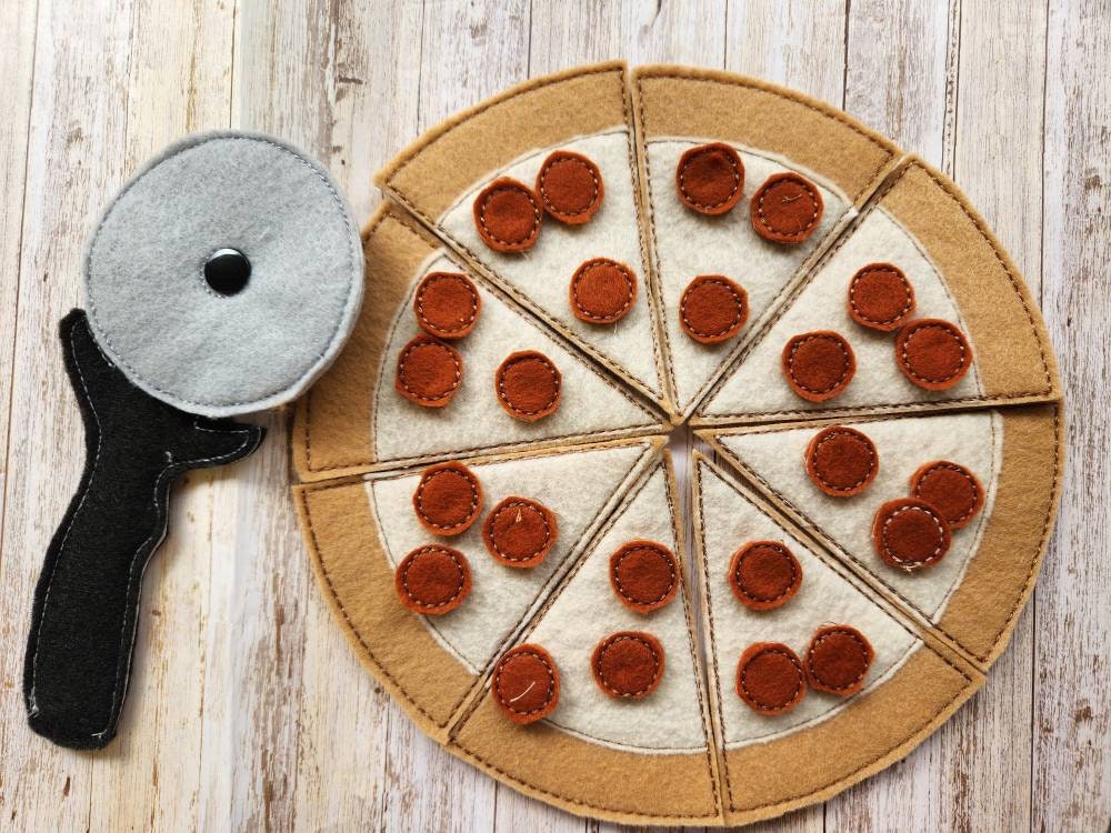 Felt Pizza Felt Pizza Set Pretend Pizza Pretend Food - Etsy