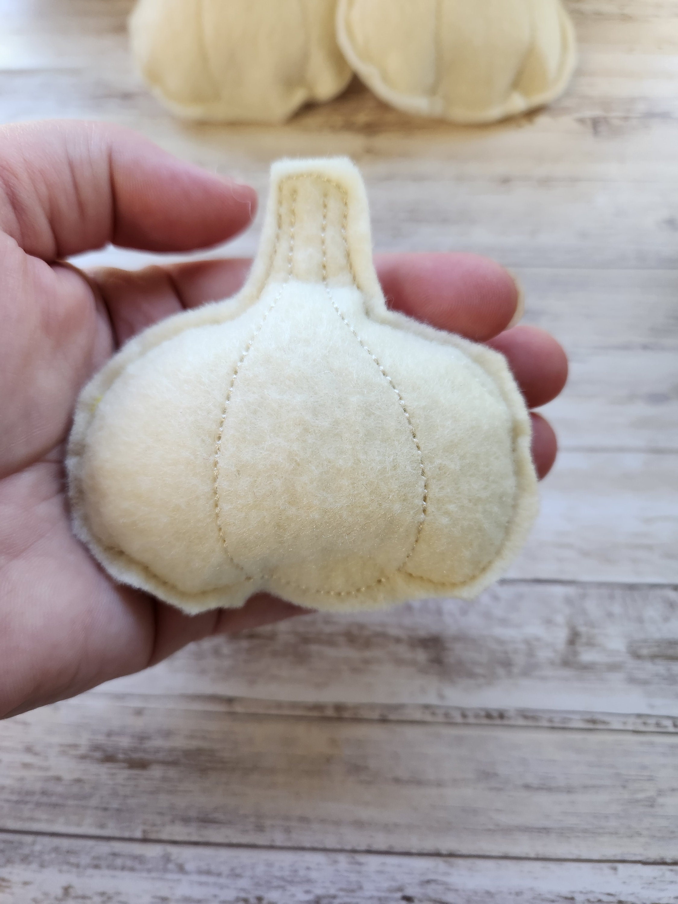Felt Pretend Garlic, Felt Garlic, Fake Garlic, Pretend Garlic, Pretend ...