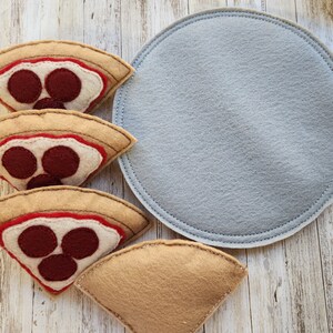 Felt Pan Pizza, Felt Pizza Set, Pretend Pizza, Pretend Food, Pretend ...