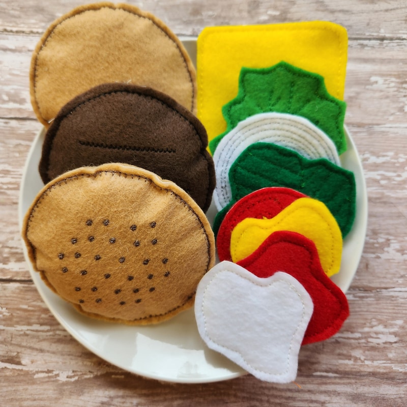 Felt Hamburger - Etsy