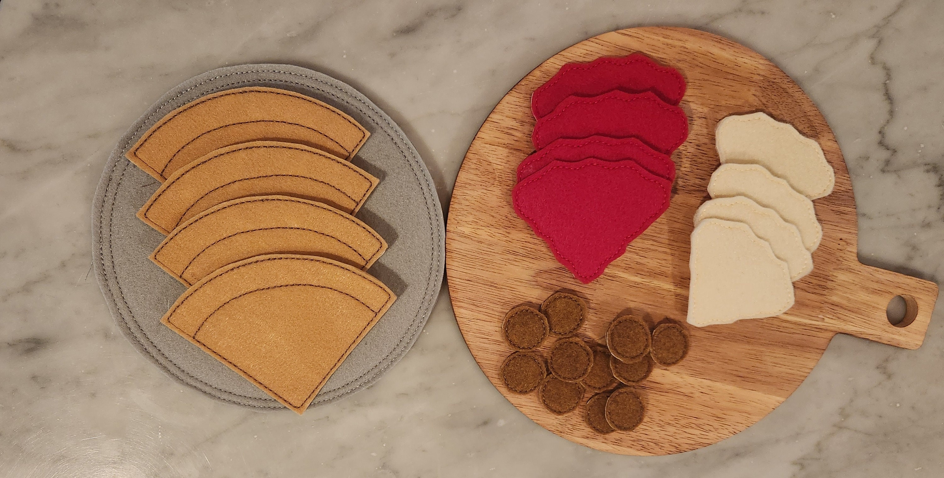 Felt Pan Pizza, Felt Pizza Set, Pretend Pizza, Pretend Food, Pretend ...