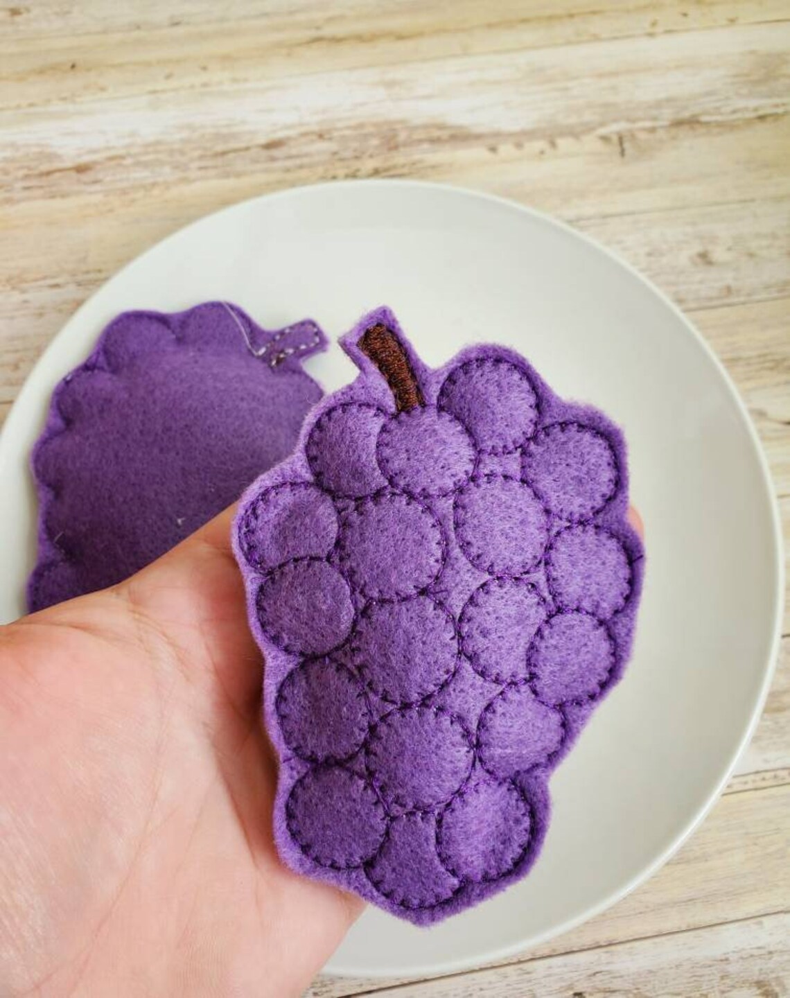 Play Food Felt Play Food Felt Grapes Pretend Play Food Set | Etsy