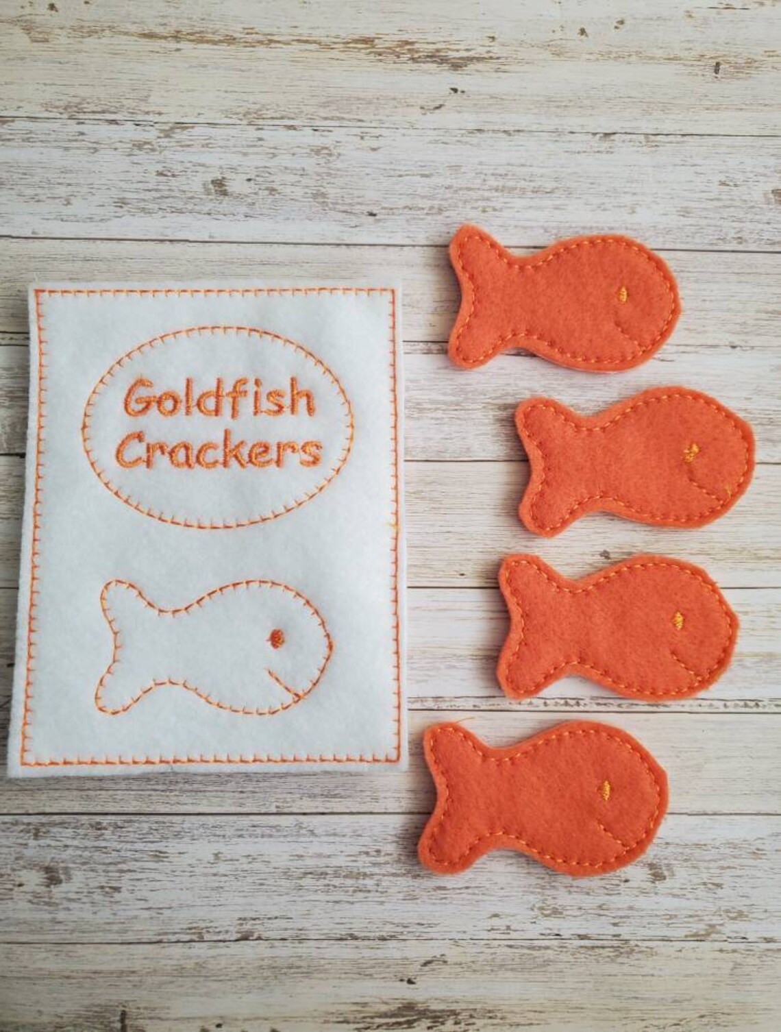 Felt Crackers, Fish Crackers, Gold Crackers, Play Food, Play Kitchen ...