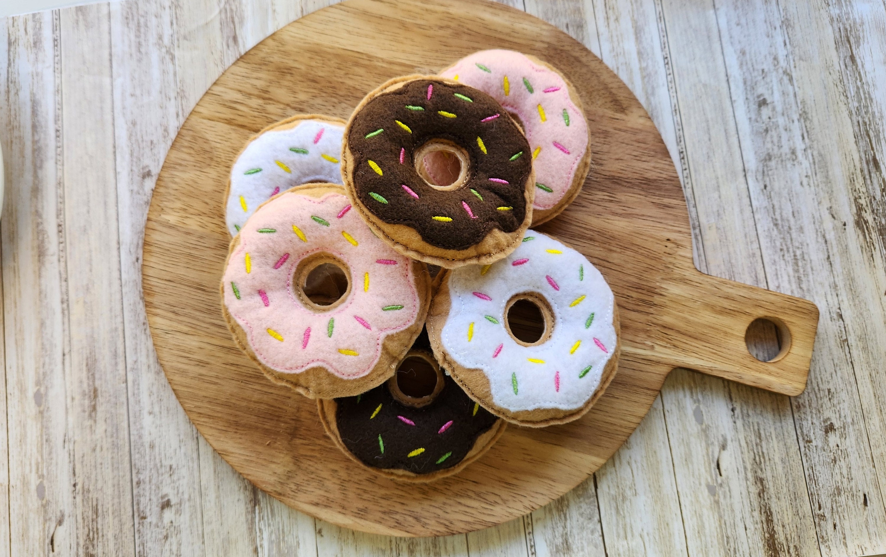 Felt Donuts, Fake Donuts, Pretend Donuts, Pretend Food, Pretend Felt ...