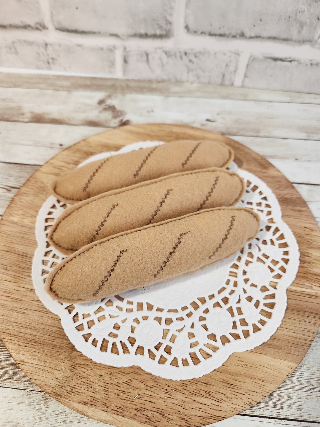 Felt French Bread, Felt Bread, Play Food, Felt Play Food, Play Kitchen ...