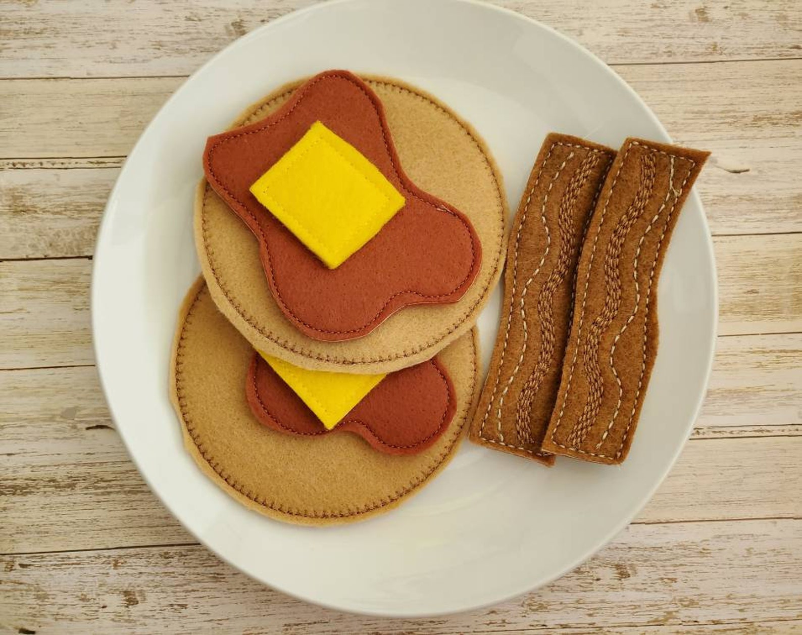 Pancakes Breakfast Pancake Felt Food Pretend Pancakes | Etsy
