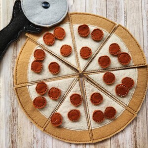 Felt Pizza, Felt Pizza Set, Pretend Pizza, Pretend Food, Pretend Felt ...