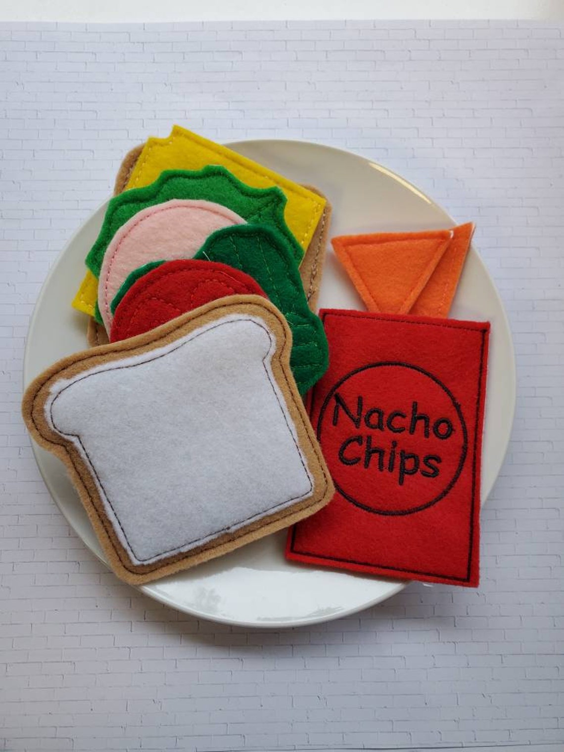 Felt Sandwich, Lunch Meat Sandwich, Pretend Lunch, Pretend Play Food ...
