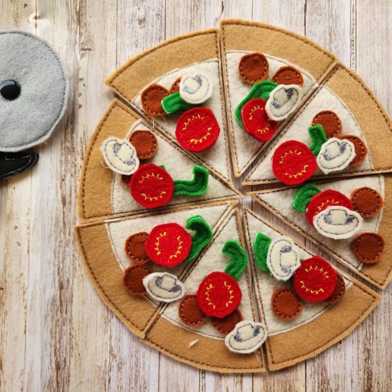 Felt Pizza - Etsy