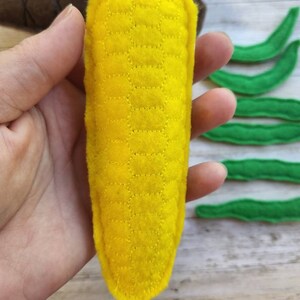 Felt Steak Dinner, Felt Corn on the Cob. Felt Beans, Play Kitchen ...