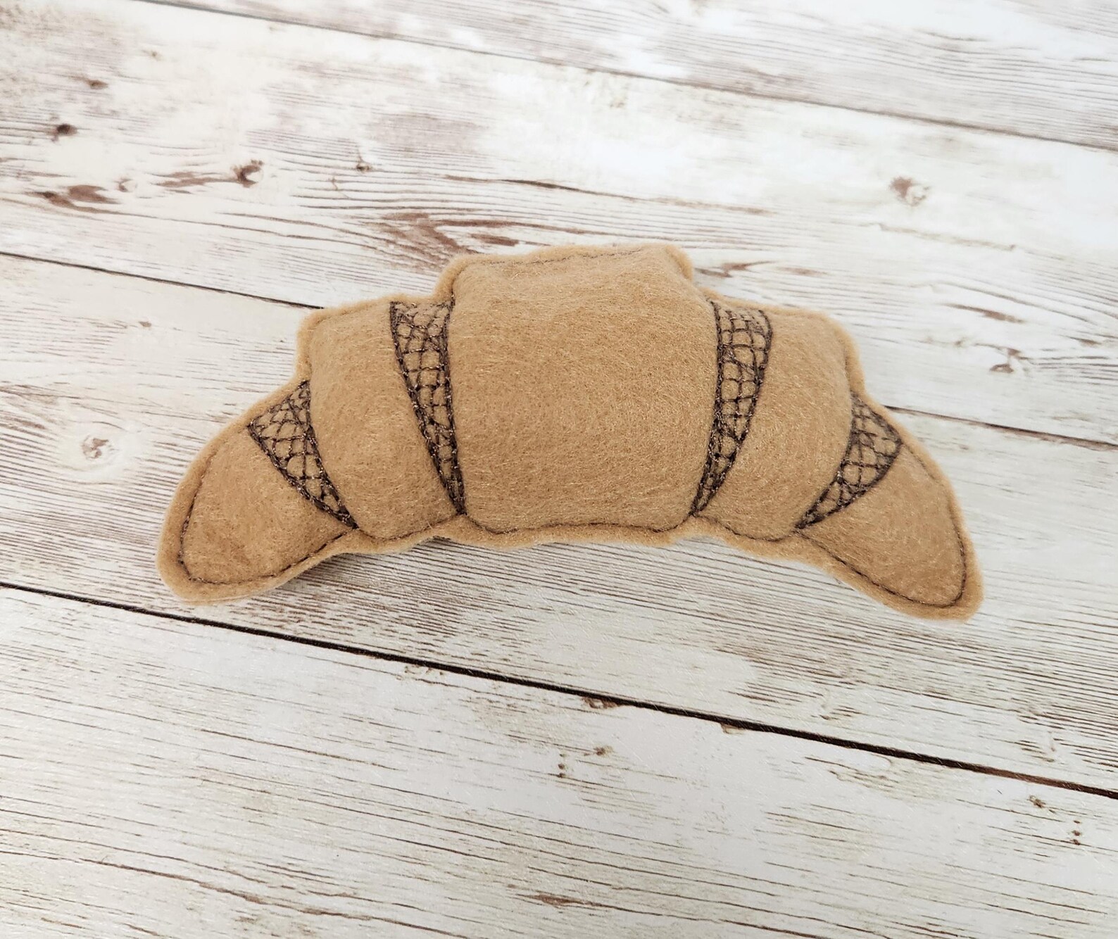 Felt Croissant, Felt Bread, Play Food, Felt Play Food, Play Kitchen ...