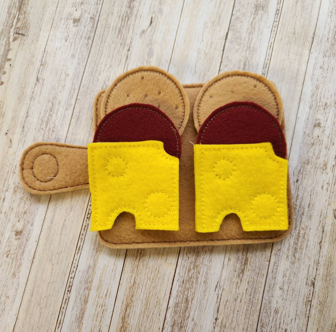 Cheese and Cracker, Felt Food, Pretend Charcuterie Toy Food, Play ...