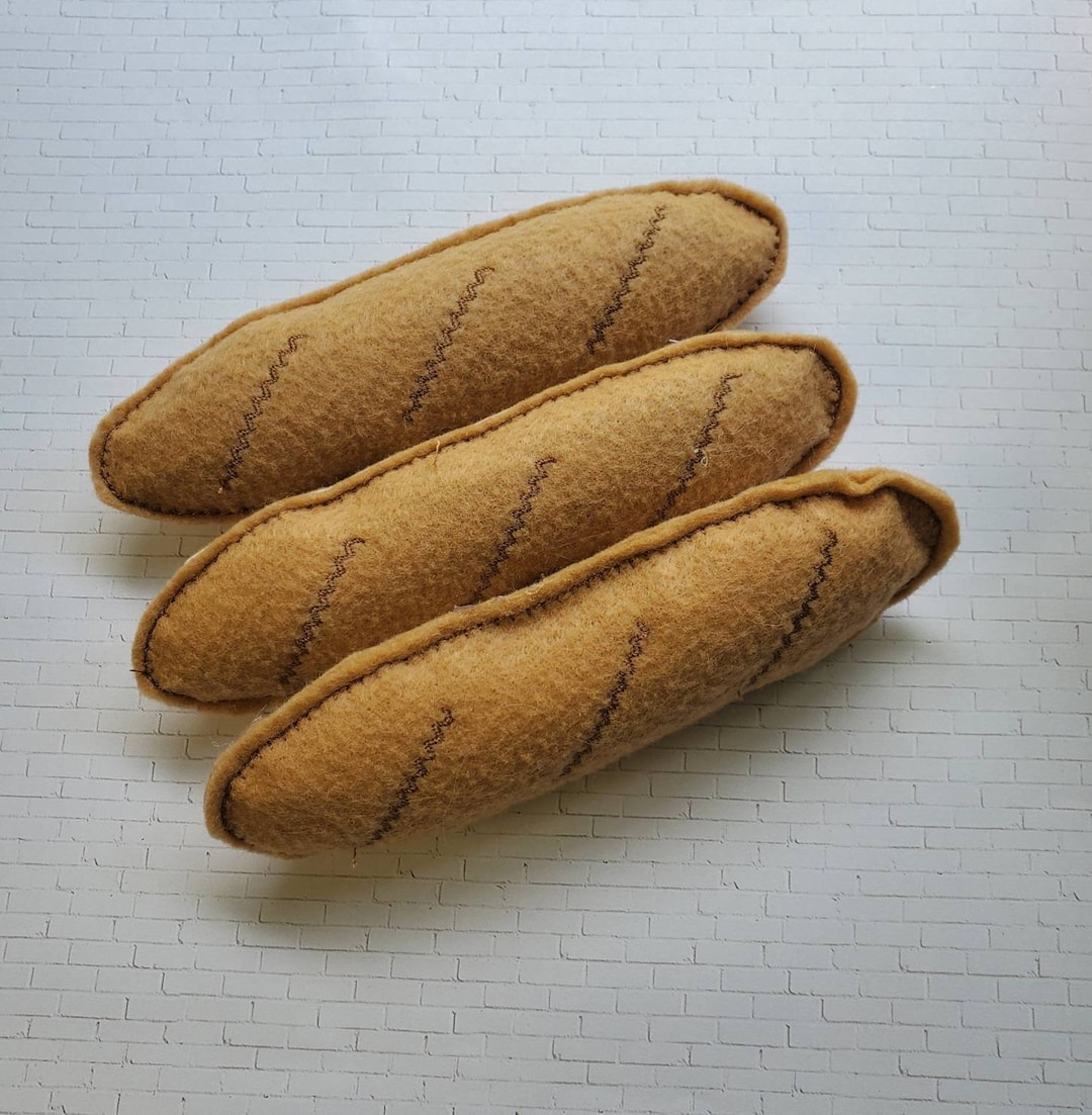 Felt French Bread Felt Bread Play Food Felt Play Food Play - Etsy
