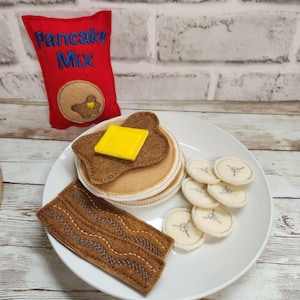 Pancakes Breakfast, Pancake Felt Food, Pretend Pancakes, Pretend Play ...