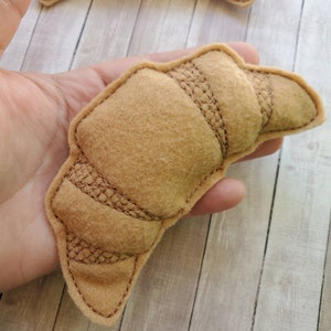 Felt Croissant, Felt Bread, Play Food, Felt Play Food, Play Kitchen ...
