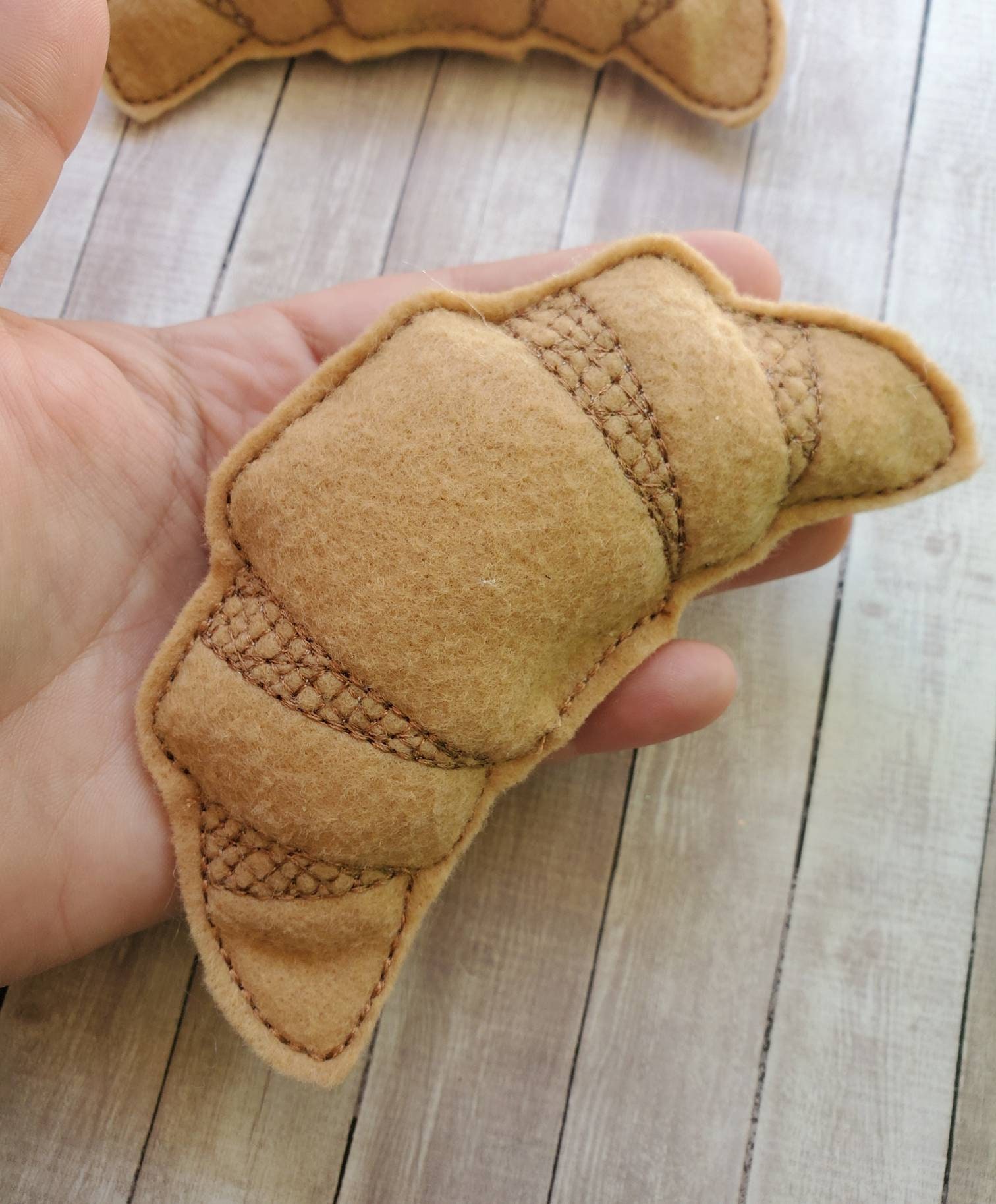 Felt Croissant Felt Bread Play Food Felt Play Food Play - Etsy