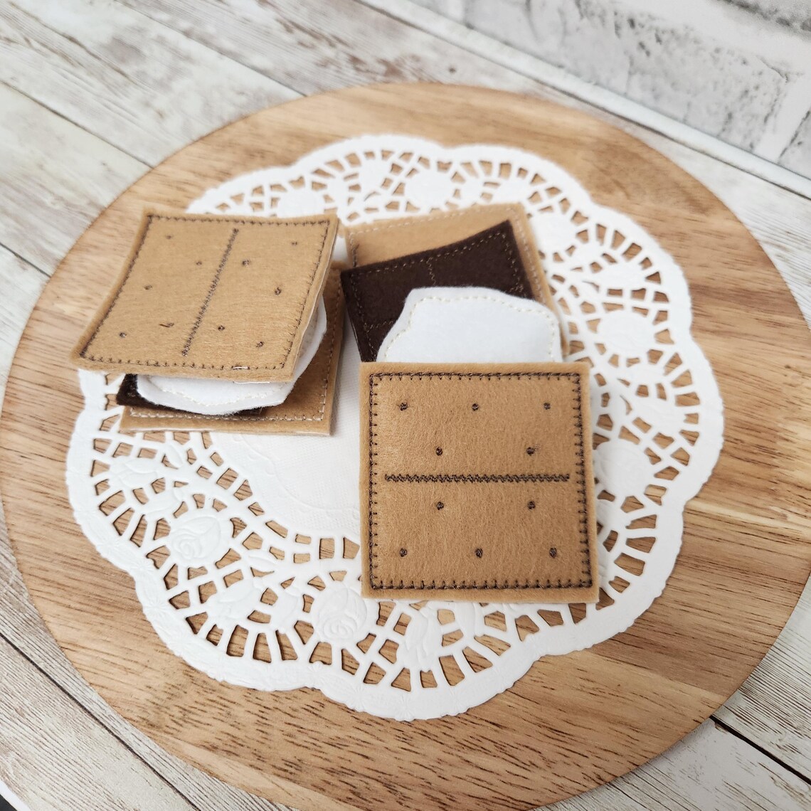 Smores, Smores Felt Food, Felt Smores, Pretend Play, Food Set, Play ...