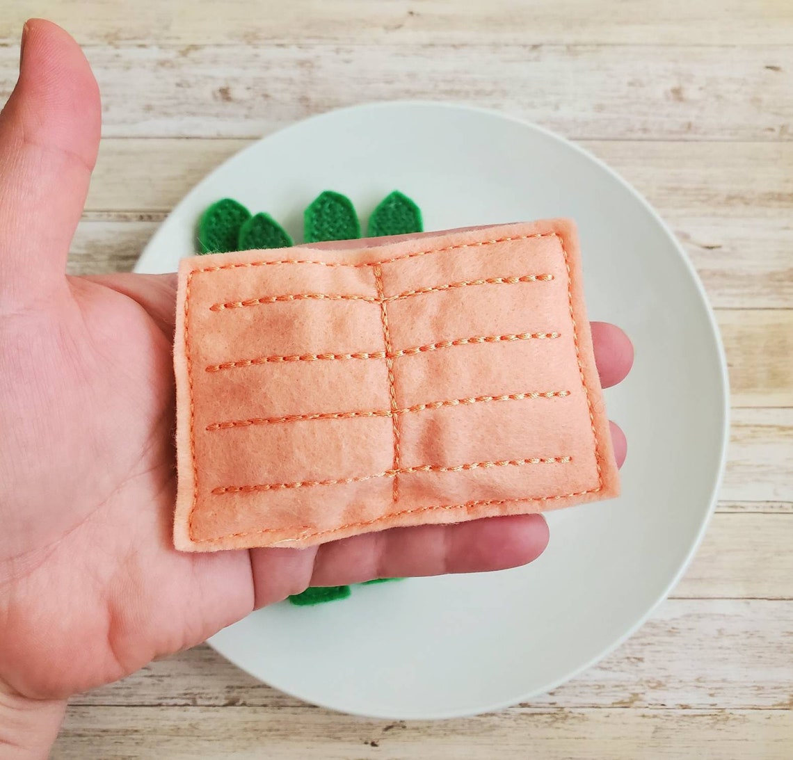 Felt Food Set Felt Salmon Dinner Felt Asparagus Play - Etsy