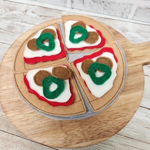 Felt Pan Pizza, Felt Pizza Set, Pretend Pizza, Pretend Food, Pretend ...