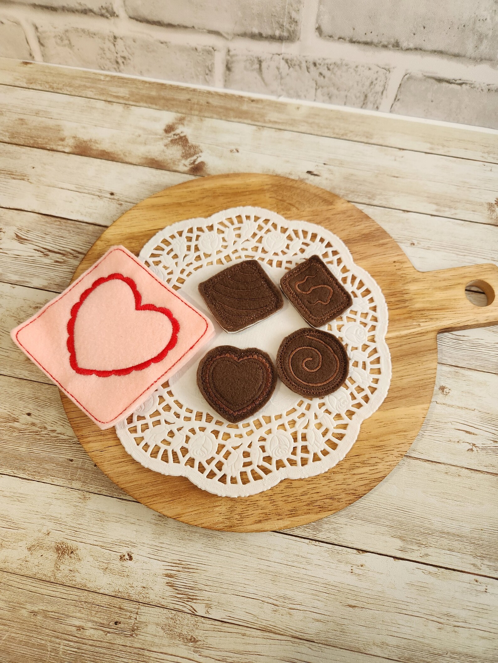 Pretend Chocolates, Felt Chocolate, Valentine Set, Pretend Food ...