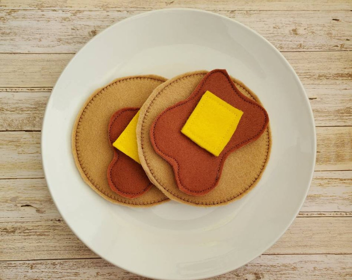 Pancakes Breakfast Pancake Felt Food Pretend Pancakes | Etsy