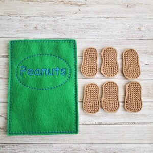 Peanut Felt Food, Pretend Peanuts, Toy Peanuts, Play Kitchen, Pretend ...