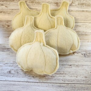 Felt Pretend Garlic, Felt Garlic, Fake Garlic, Pretend Garlic, Pretend ...