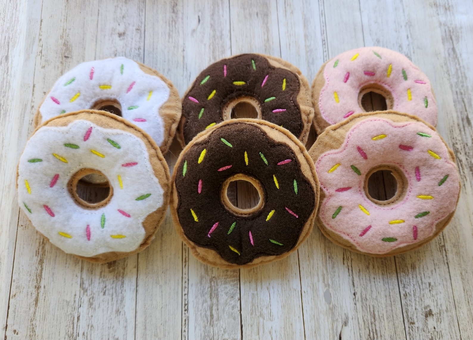 Felt Donuts, Fake Donuts, Pretend Donuts, Pretend Food, Pretend Felt ...