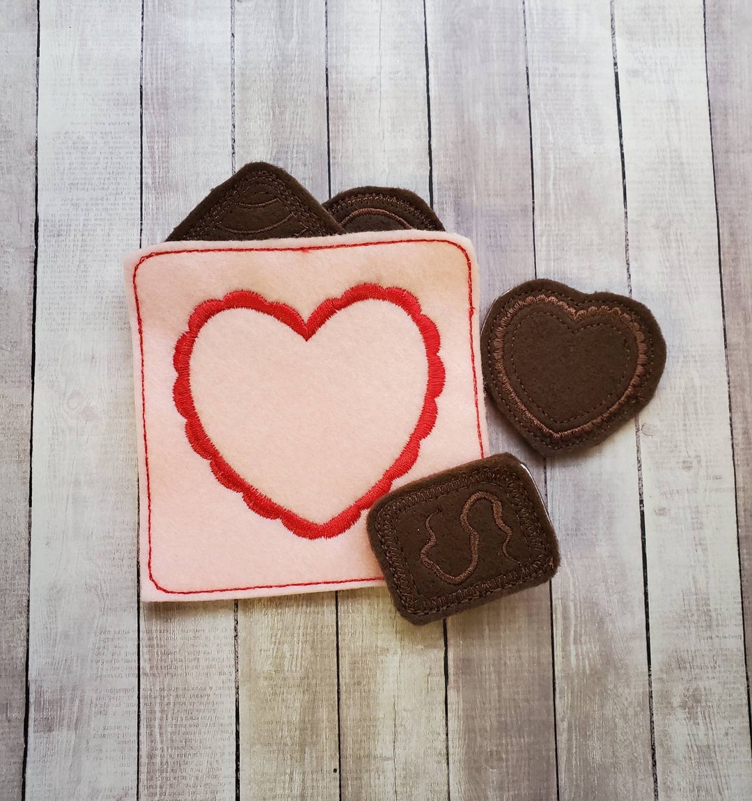 Pretend Chocolates, Felt Chocolate, Valentine Set, Pretend Food ...