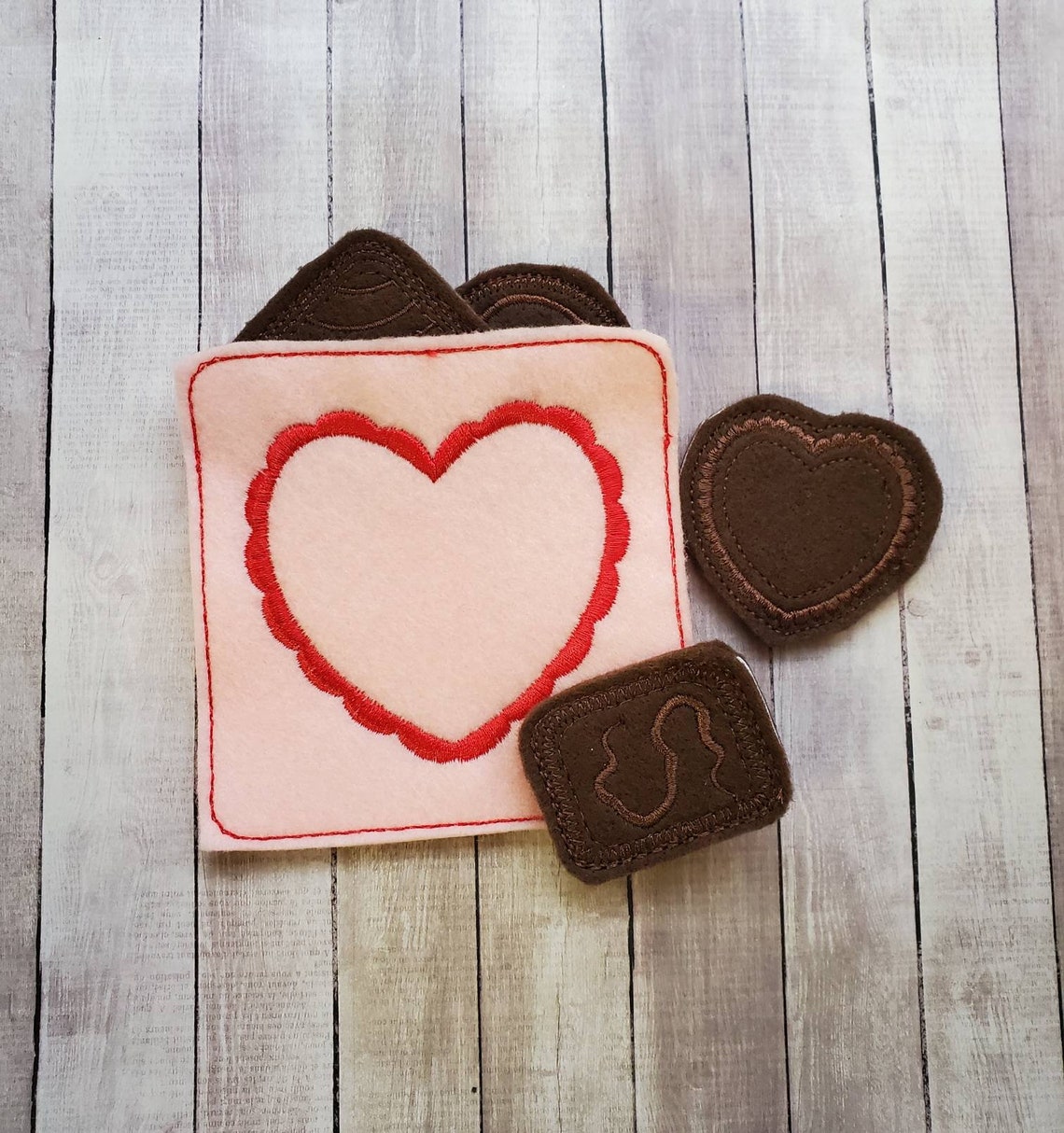 Pretend Chocolates, Felt Chocolate, Valentine Set, Pretend Food ...