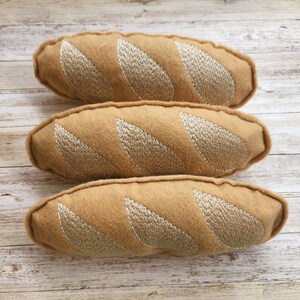 Pretend Bread Loaf, Felt French Bread, Felt Bread, Play Food, Felt Play ...