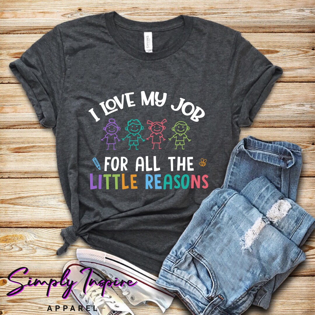 Teacher Gift Cute Teaching Shirt I Love My Job for All the - Etsy