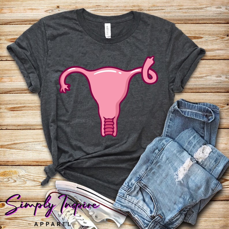 Uterus T Shirt Feminism Shirt Middle Finger Uterus Shirt Etsy