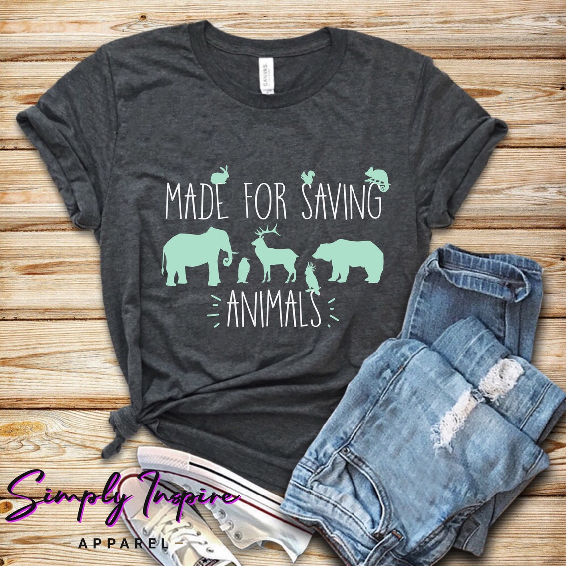 Animal Shirt • Made for Saving Animals Shirt • Gift for Animal Lovers ...