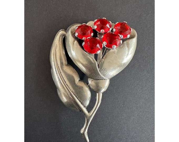 LARGE Vintage Weiss Rhinestone Brooch / Pin / Weiss Jewelry - Etsy